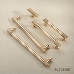 Alzassbg | Other | Pack Gold Brushed Knurled Cabinet Pulls 3 76mm Hole Centers Kitchen | Poshmark